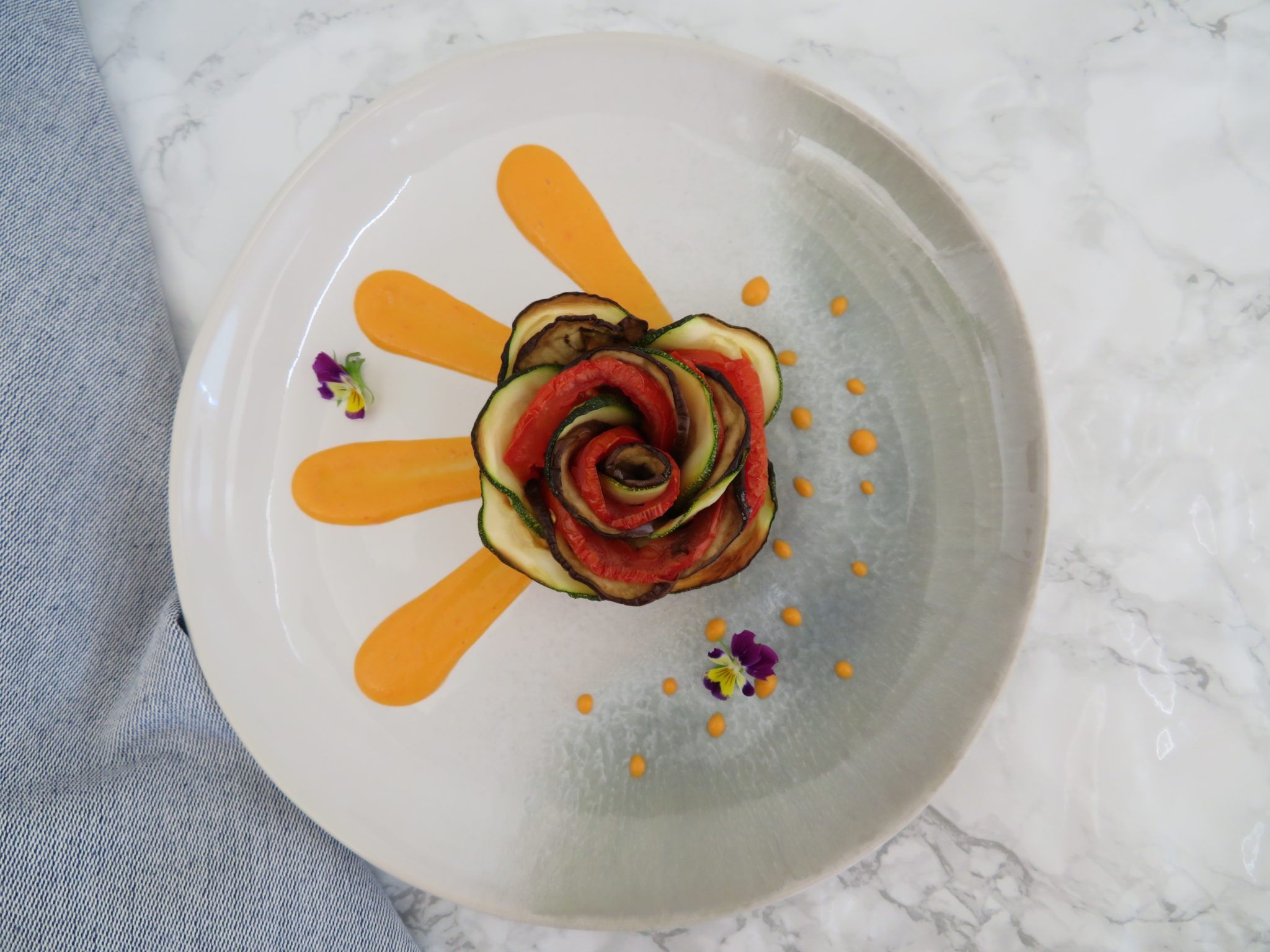 Ratatouille Rose Pintxo - Fingerfood - RootsandCook