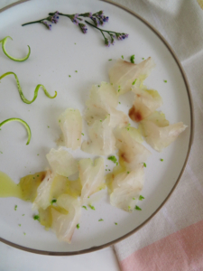 Cured Sea Bass fillet with lime - Delicious RootsandCook