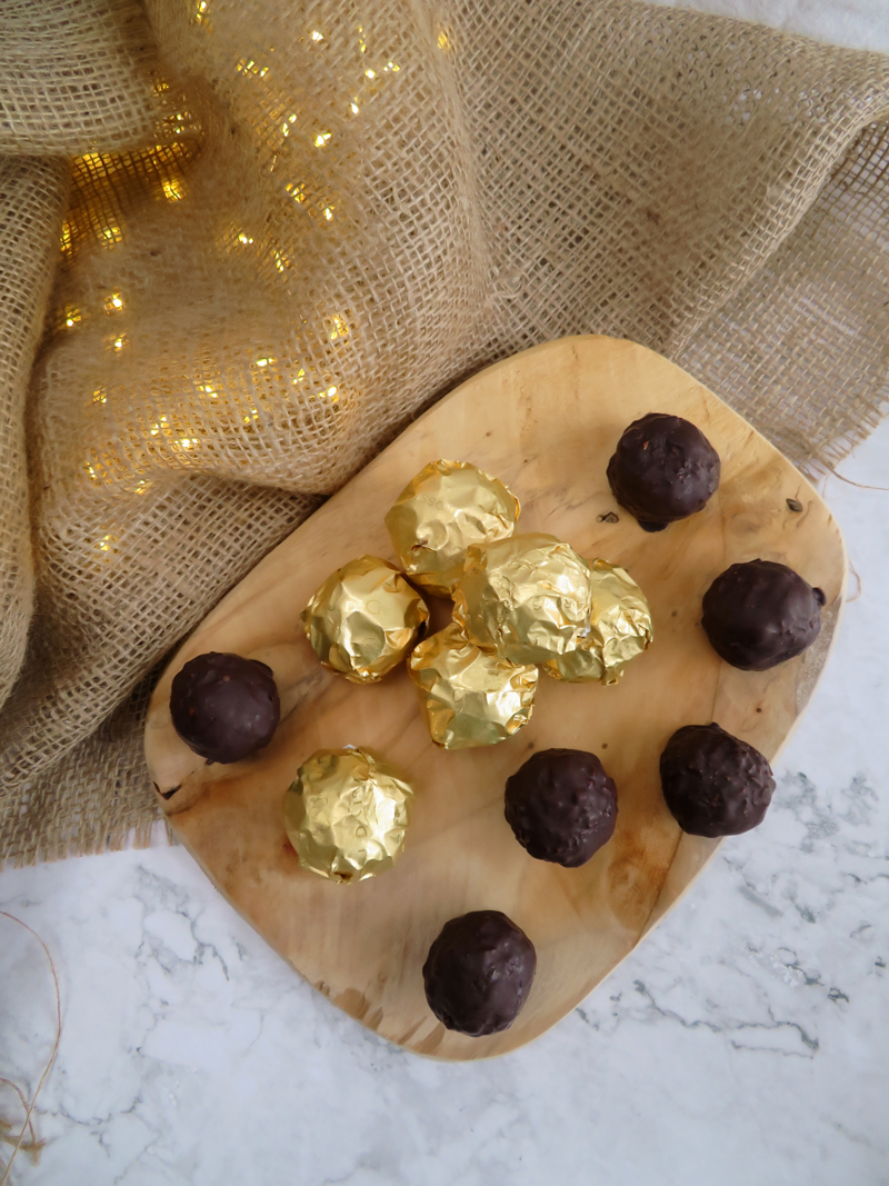 Homemade Ferrero Rocher Healthy balls - RootsandCook