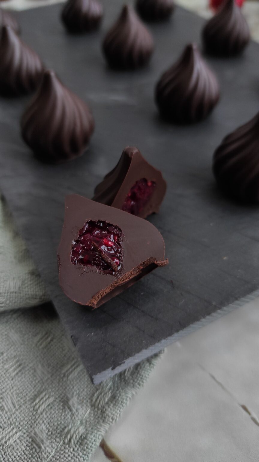 Easy homemade filled chocolates - RootsandCook