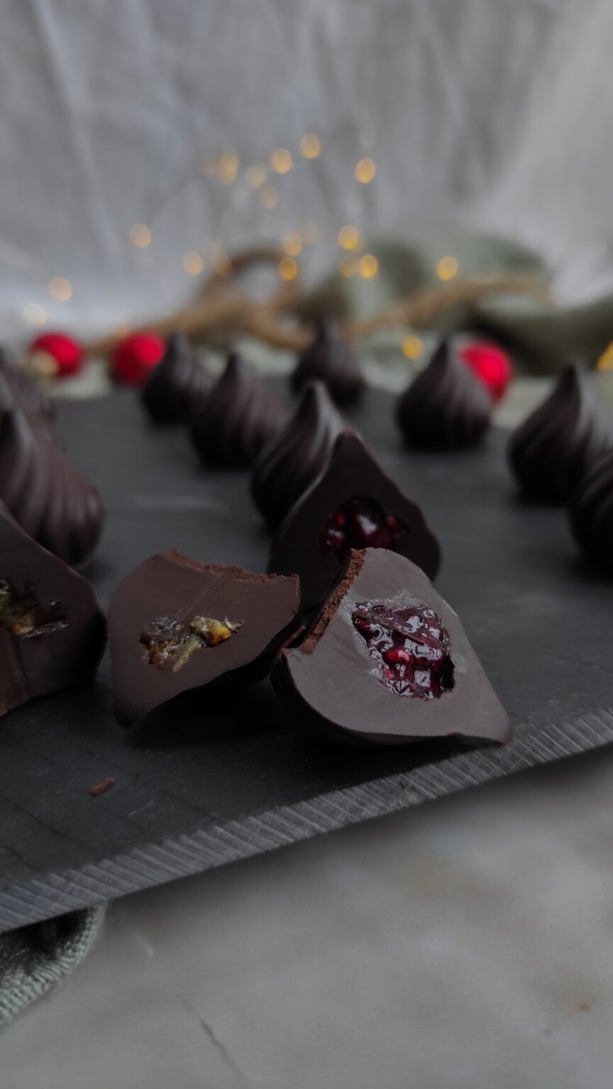 Easy homemade filled chocolates - RootsandCook